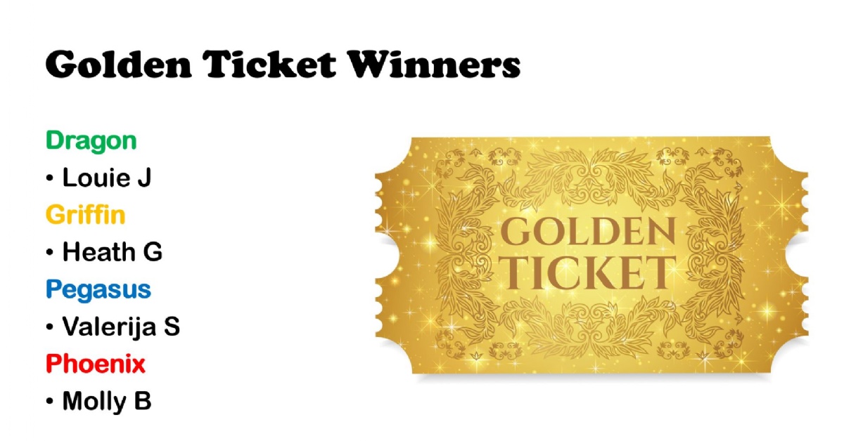 Colne Park High School - Attendance Golden Tickets