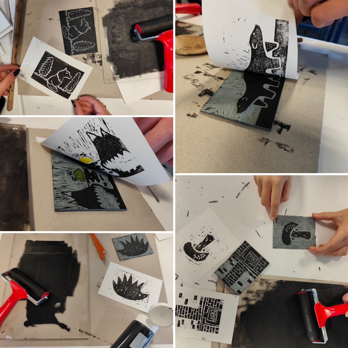 Colne Park High School - Relief printing - GCSE Graphic Communication