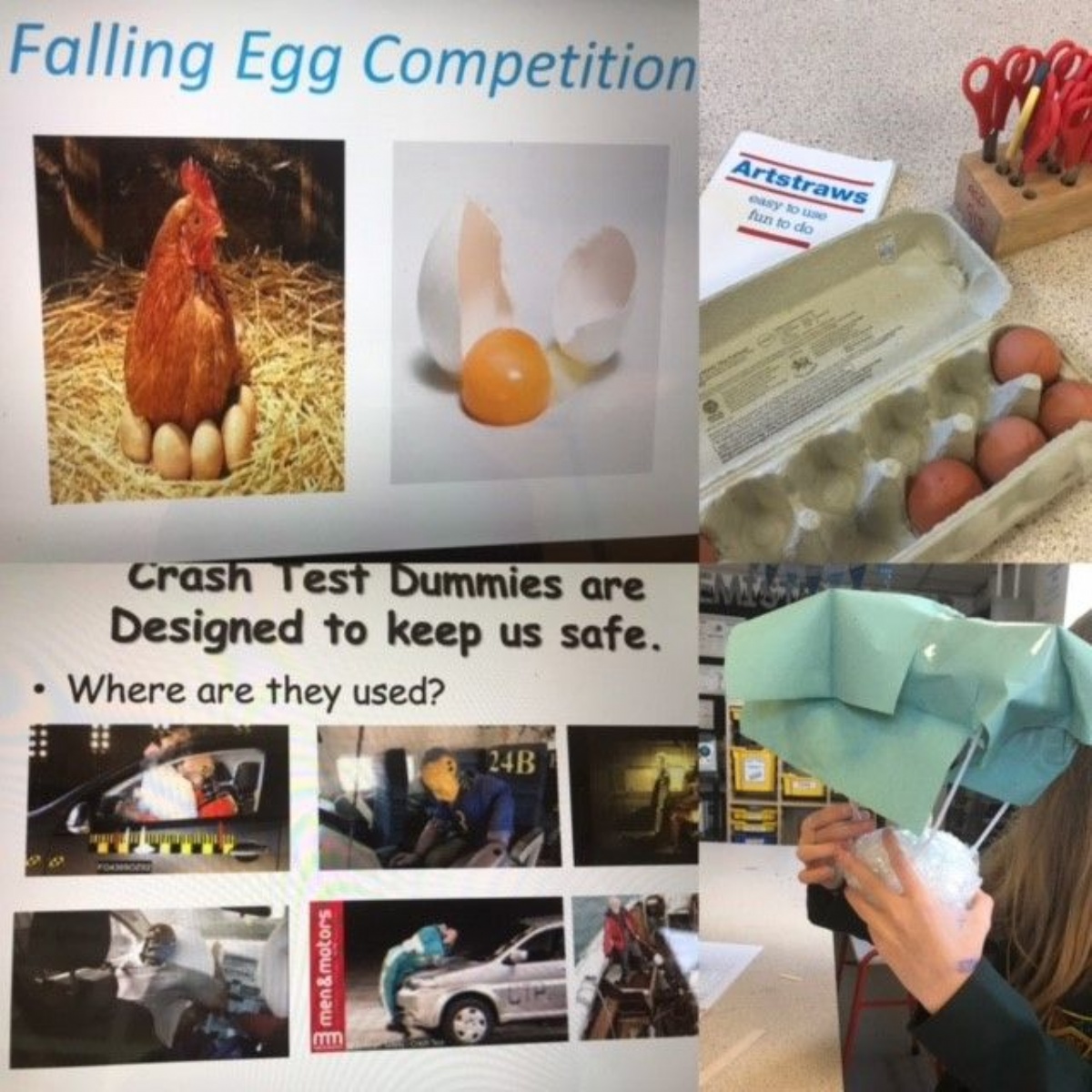 Colne Park High School - Egg Crash Testing for Year 9...