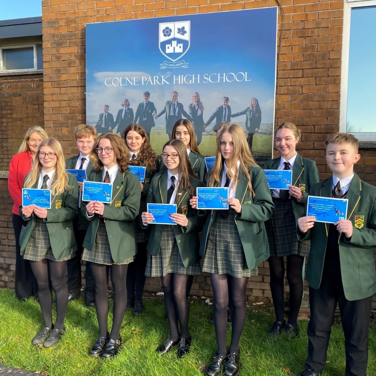 Colne Park High School - Celebrating high achievement with Year 9 students.