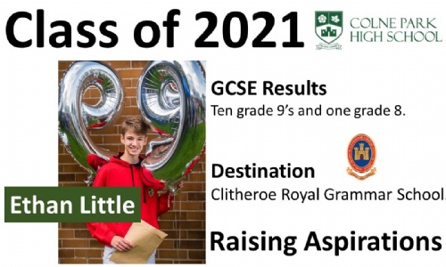 Colne Park High School - Highest GCSE Attainment 2021