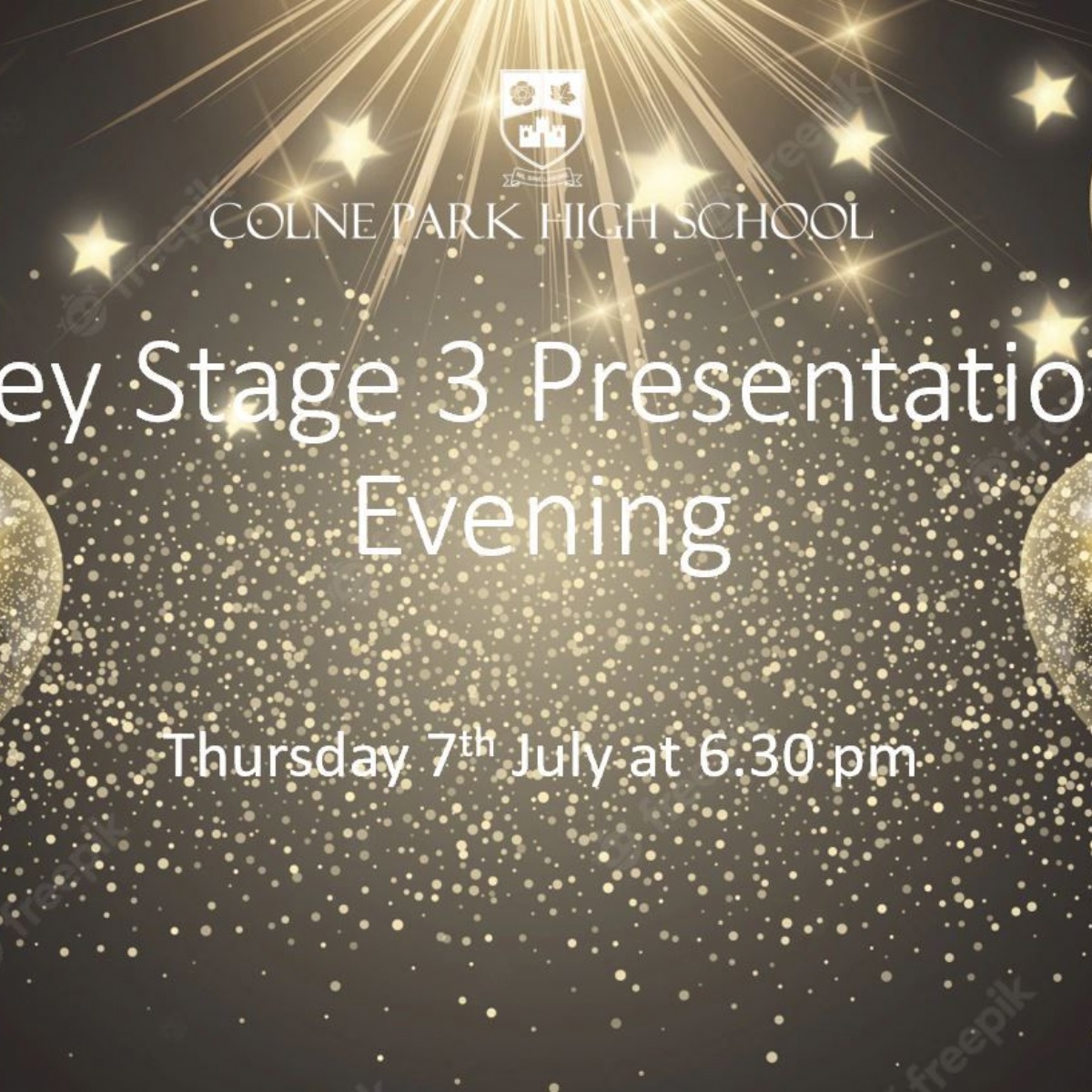 Colne Park High School - KS3 Presentation Evening Thursday 7th July ...