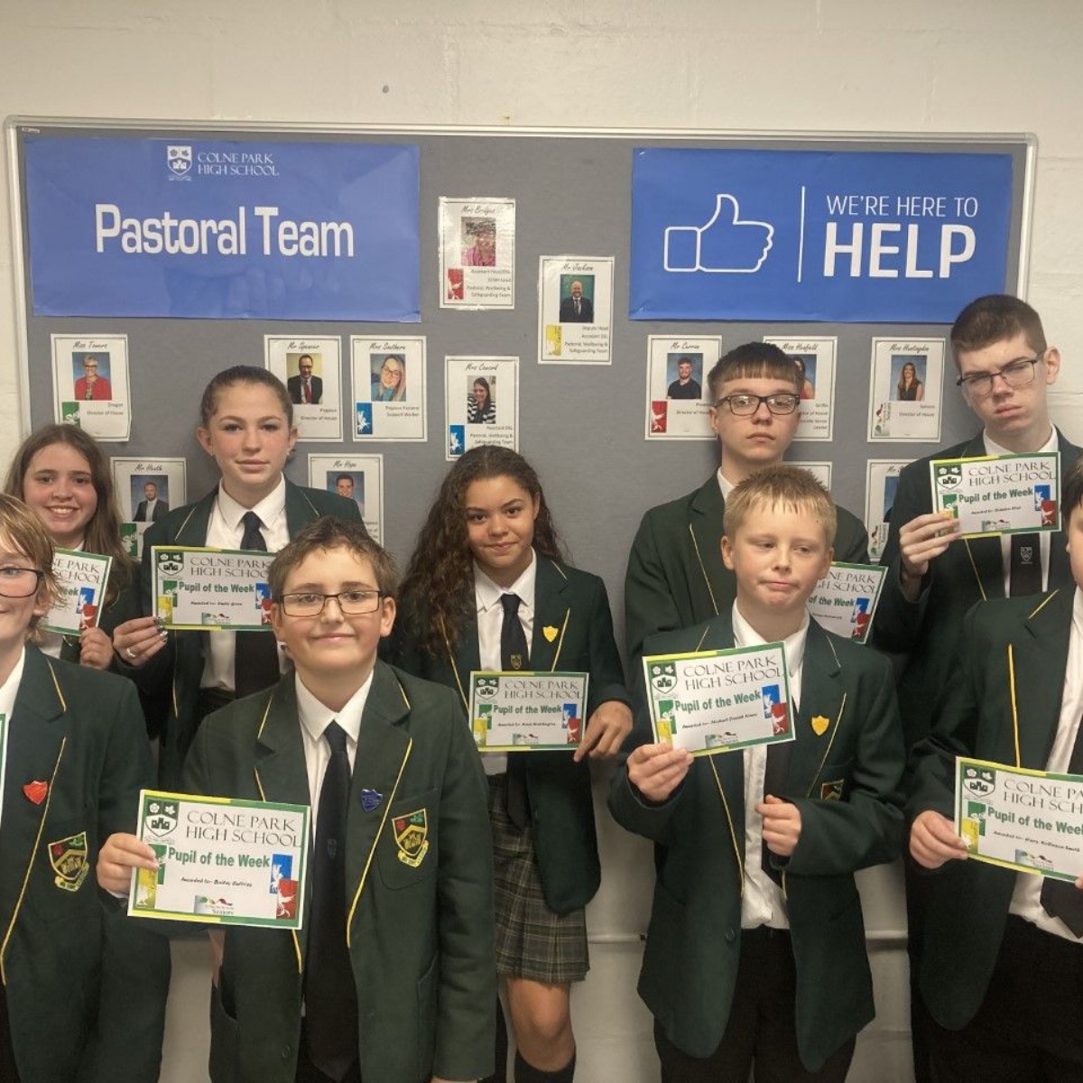 Colne Park High School - Week 4 Pupils of the Week