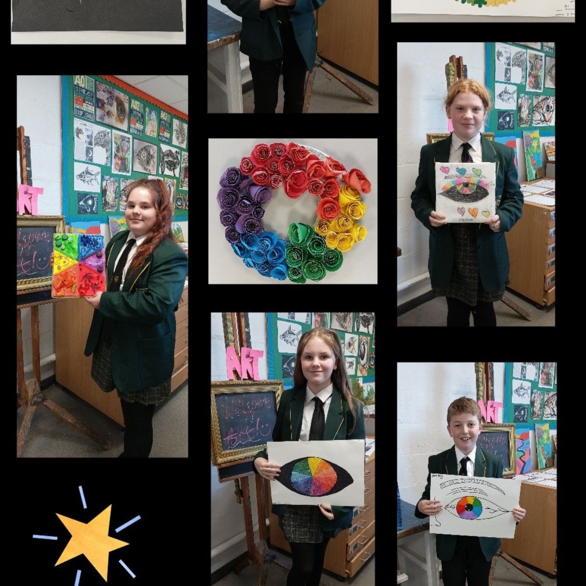 Colne Park High School - Creative Colour Wheels!