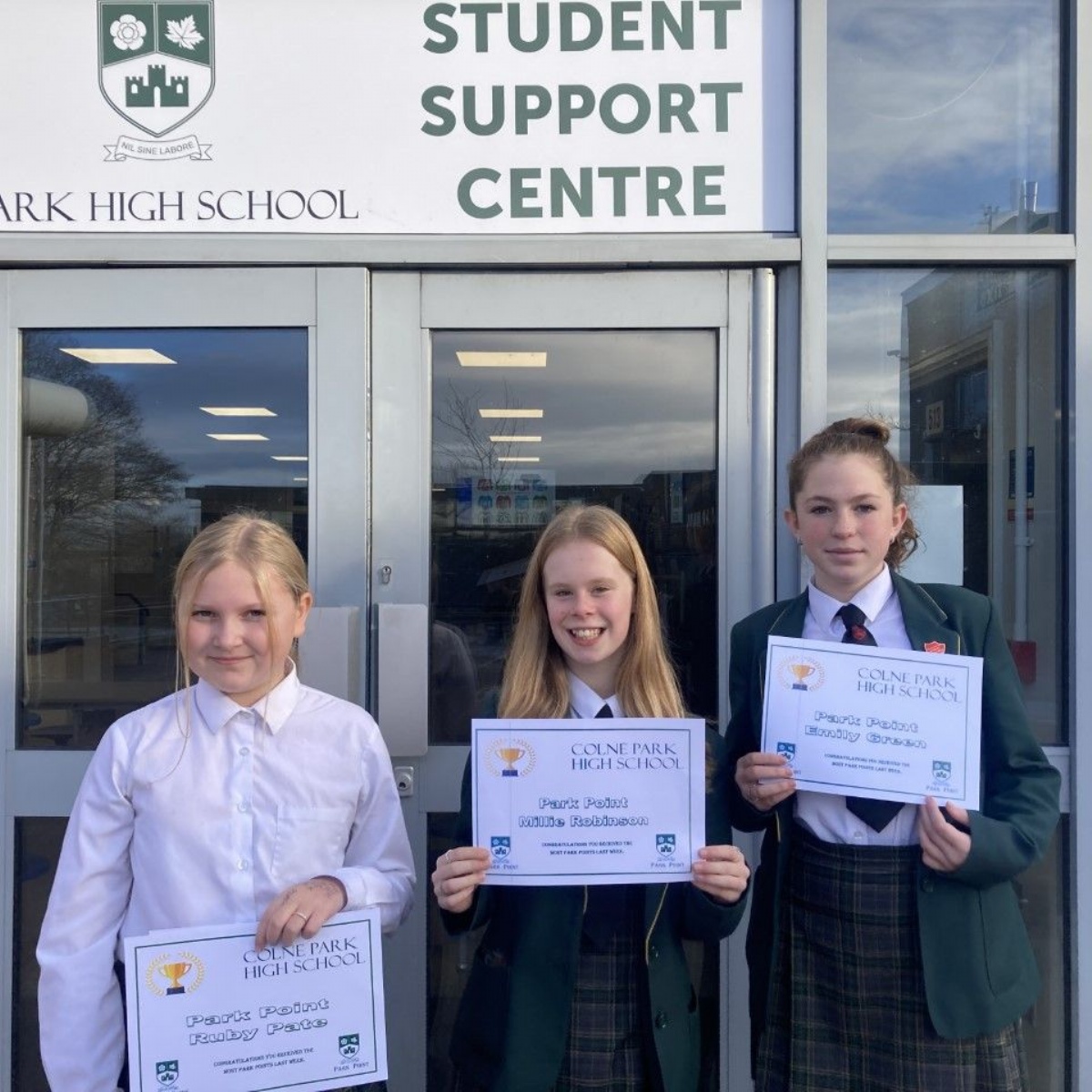 Colne Park High School - Week 11 Park Point Award!