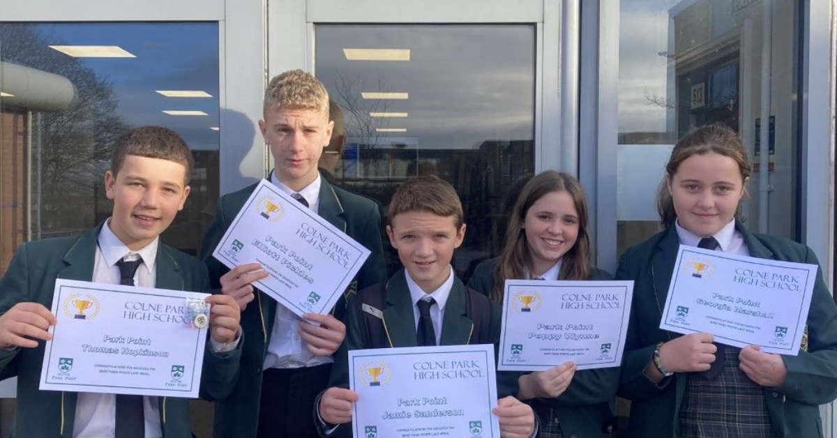 Colne Park High School - Week 12 Park Point Award!