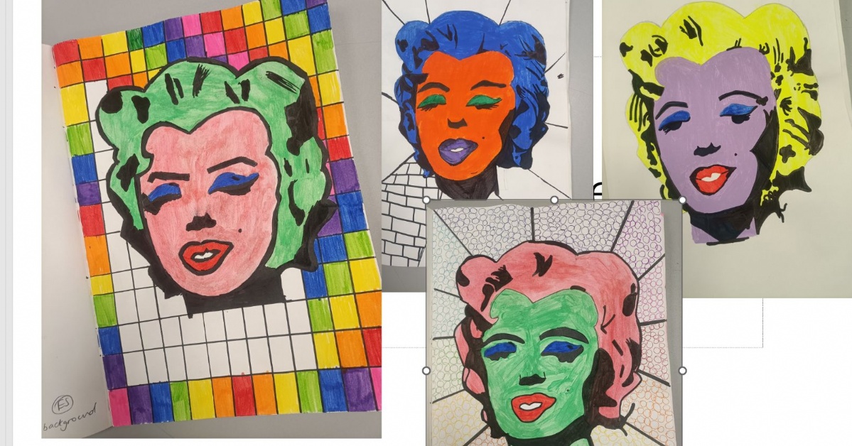 Colne Park High School - Year 8 Art lessons.