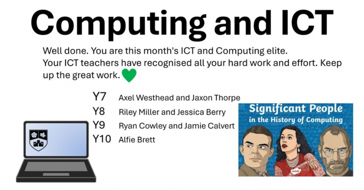 Colne Park High School - Computing and ICT Heroes